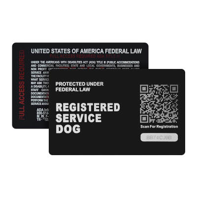 Custom ID CARDS - Official ADA Service Dog Registry Site