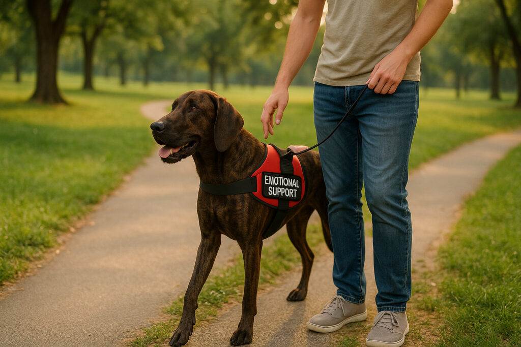 Plott Hound as an Emotional Support Dog